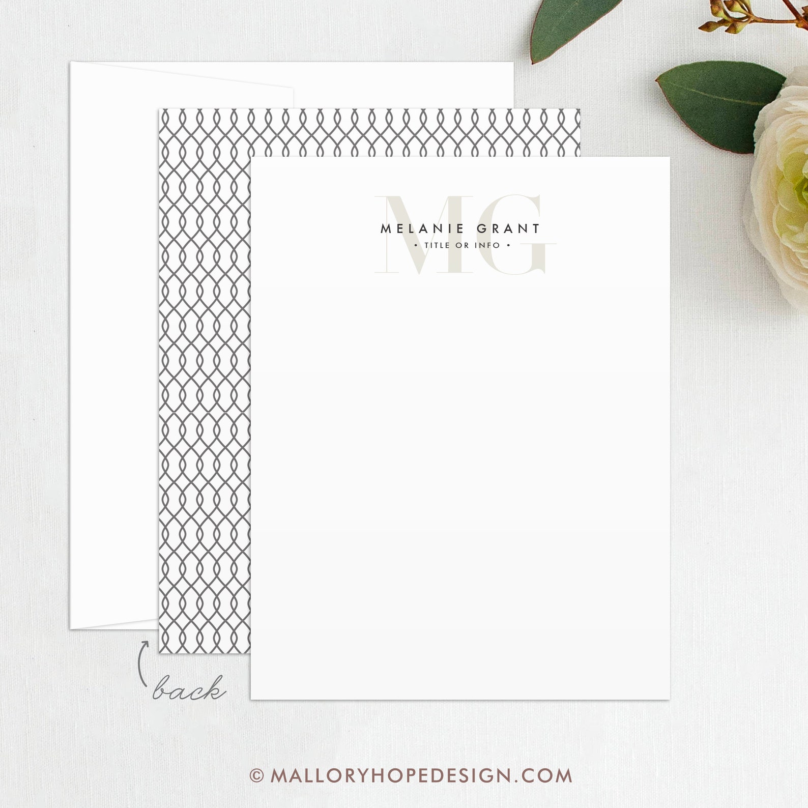 Initials Business Card Template Minimal Business Card Clean - Etsy