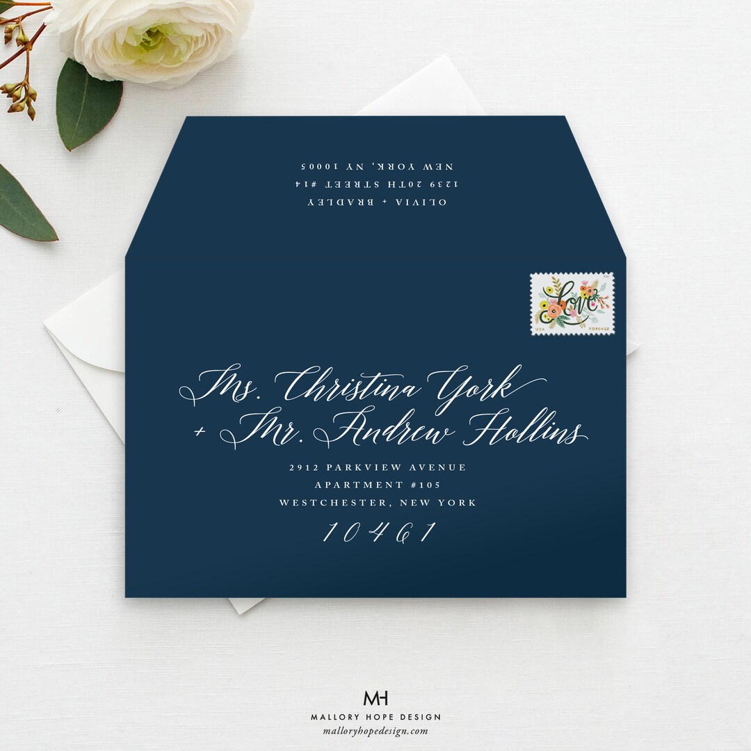 Plantilla de sobre imprimible sobre editable plantilla de - Etsy España