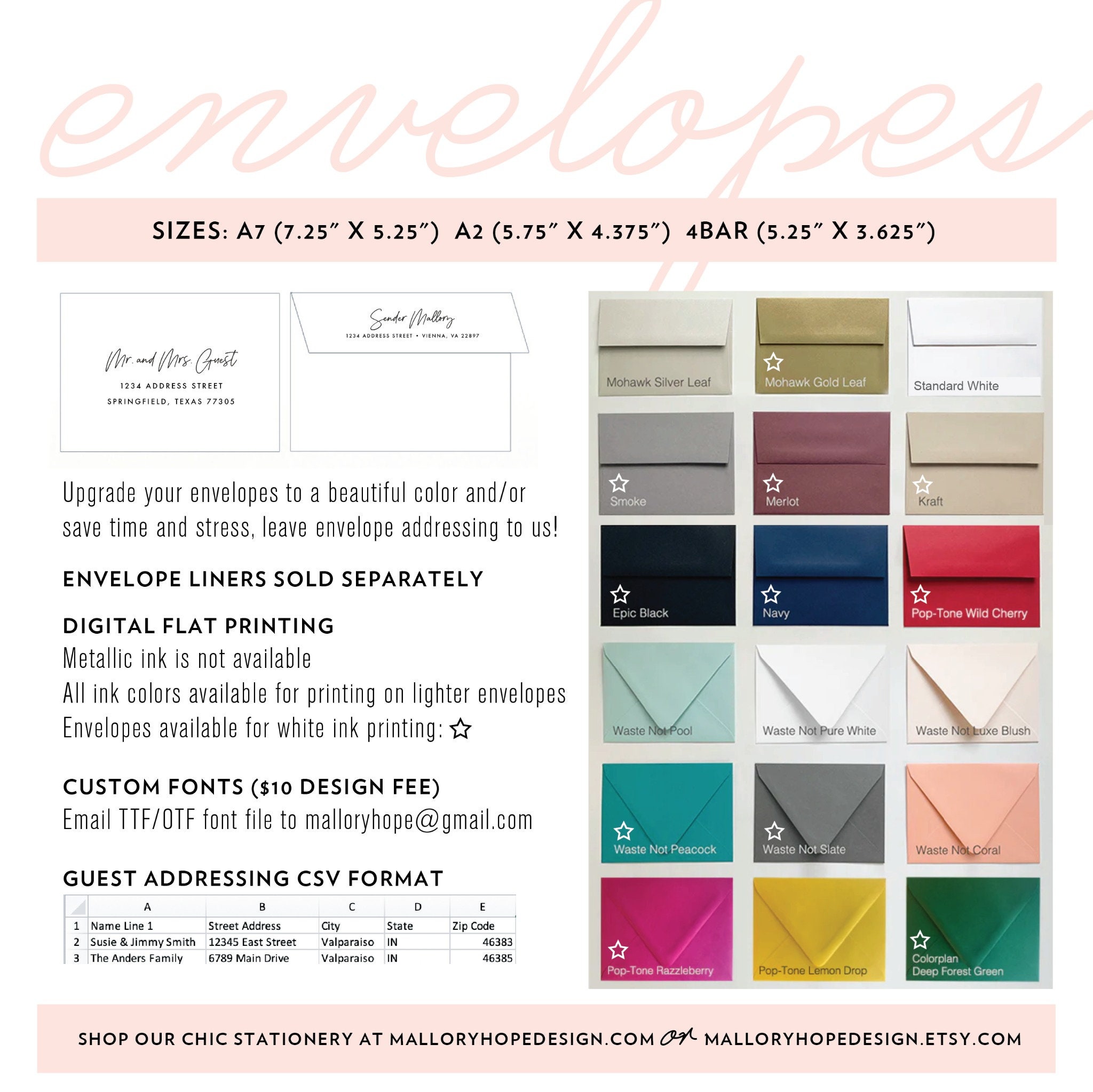 Fill in the Blank Thank You Card Thank You Card W/ Envelope - Etsy