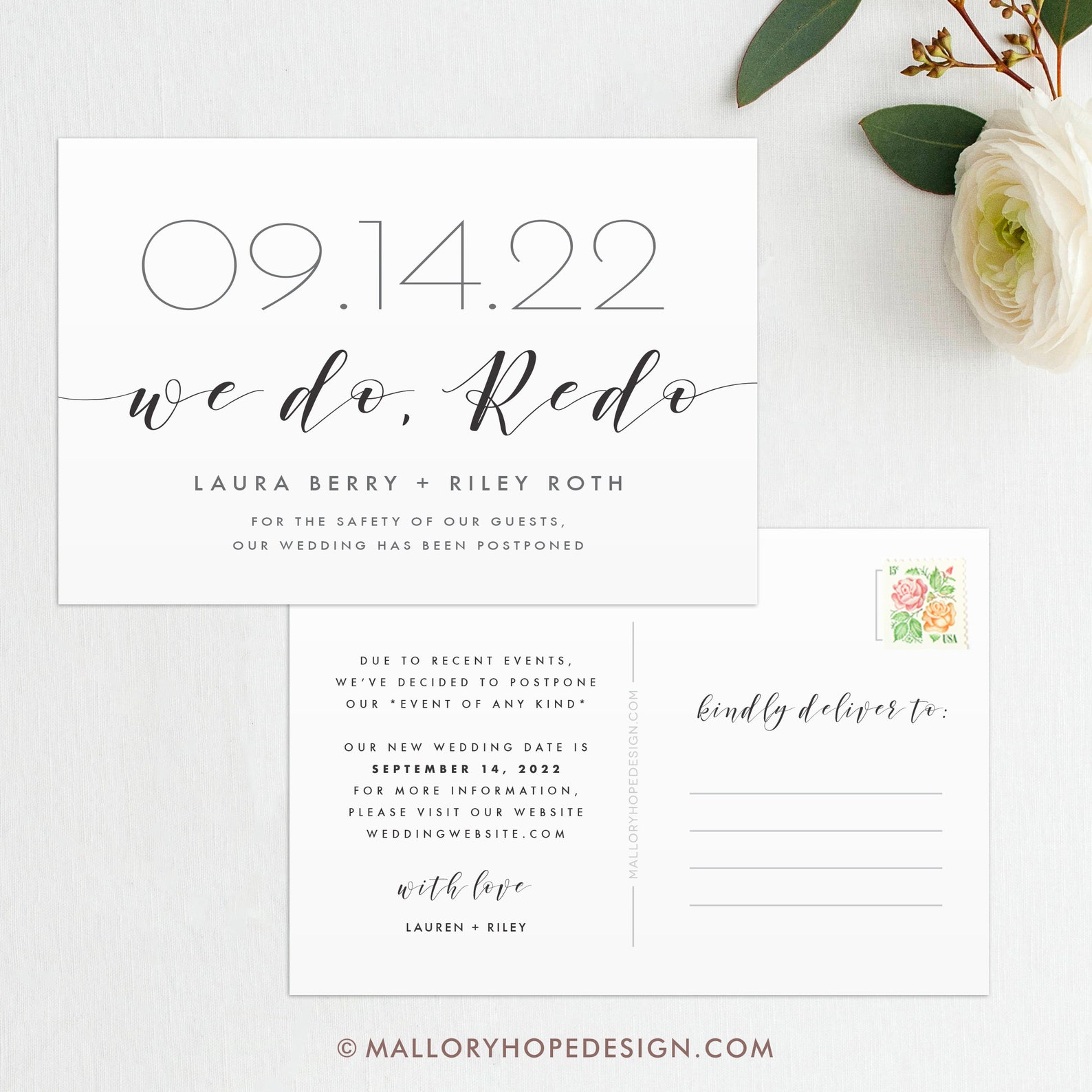 We Do Redo Minimal Change the Date Template Save the New - Etsy