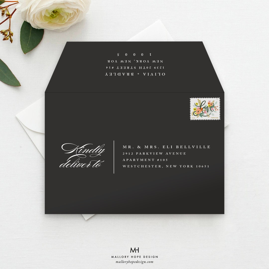 Printable Envelope Template, Editable Envelope, DIY Envelope Template ...