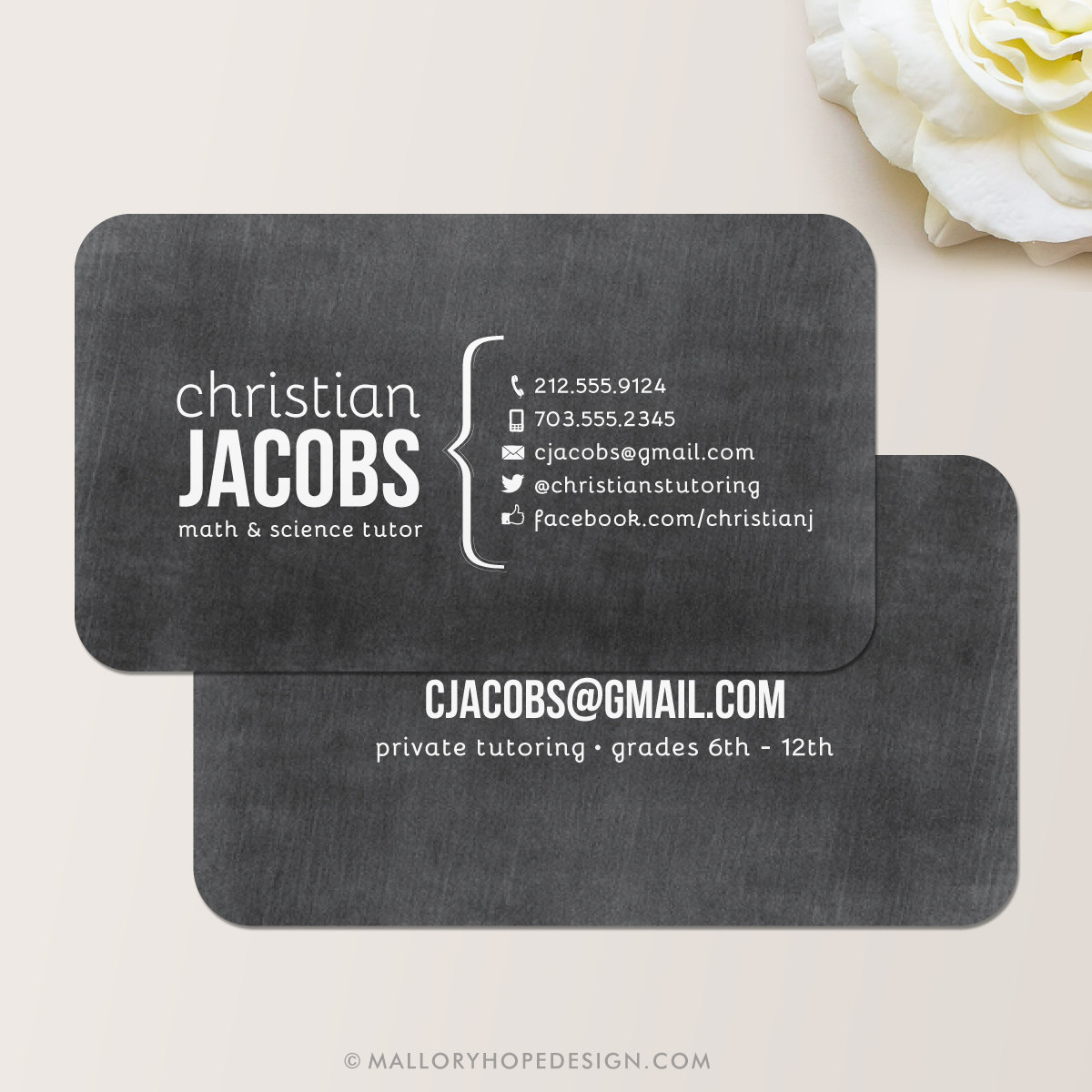 Teacher Business Card Template