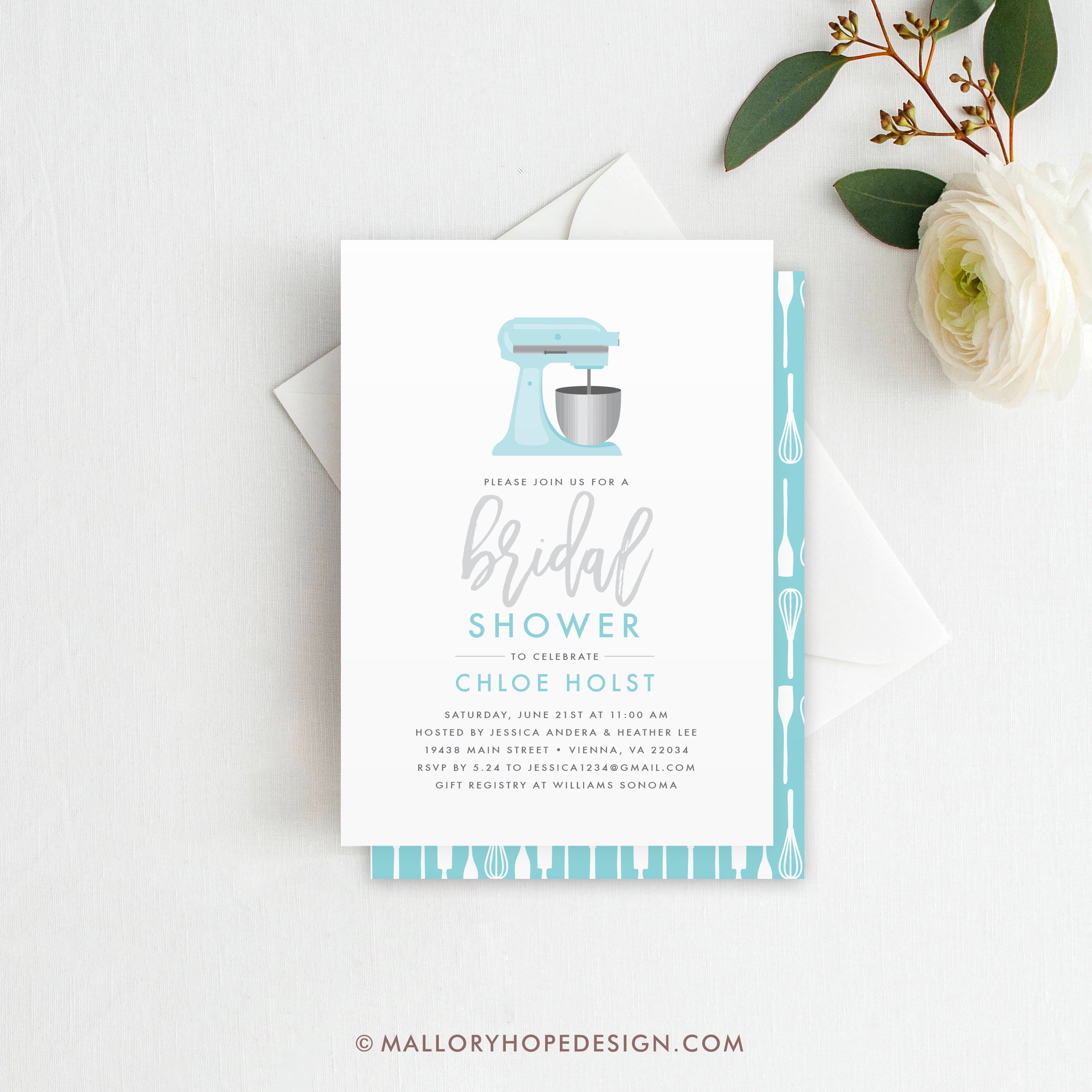 Printed Mixer Bridal Shower Invitation Shower Invitation All - Etsy