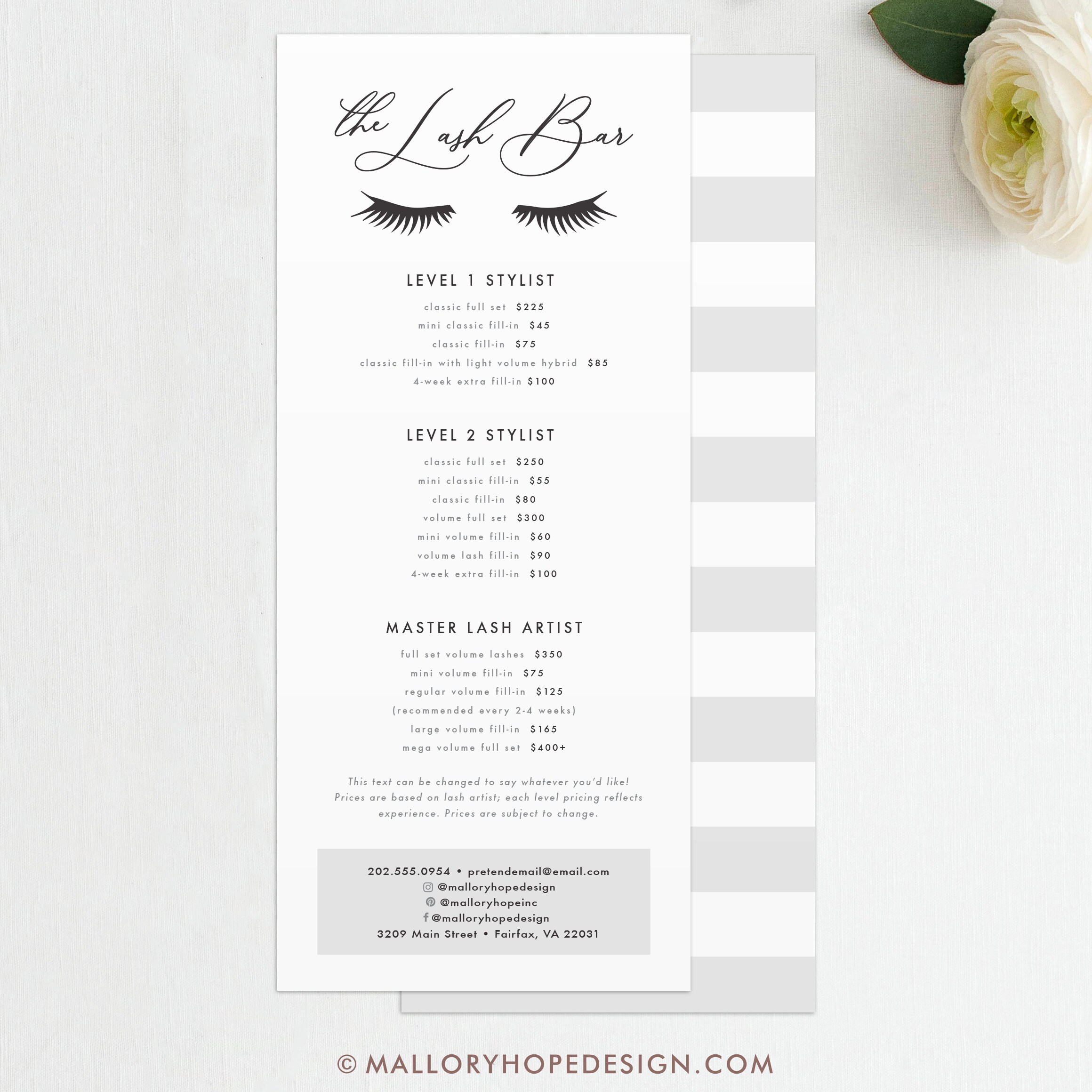Lash Business Card Lash Salon Calling Card Lash Extensions - Etsy