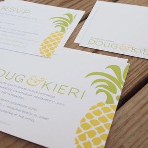 Pineapple Stationery Set, Note Card, Thank You Card With Envelope ...