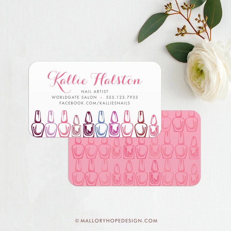 Nail Business Cards - Etsy