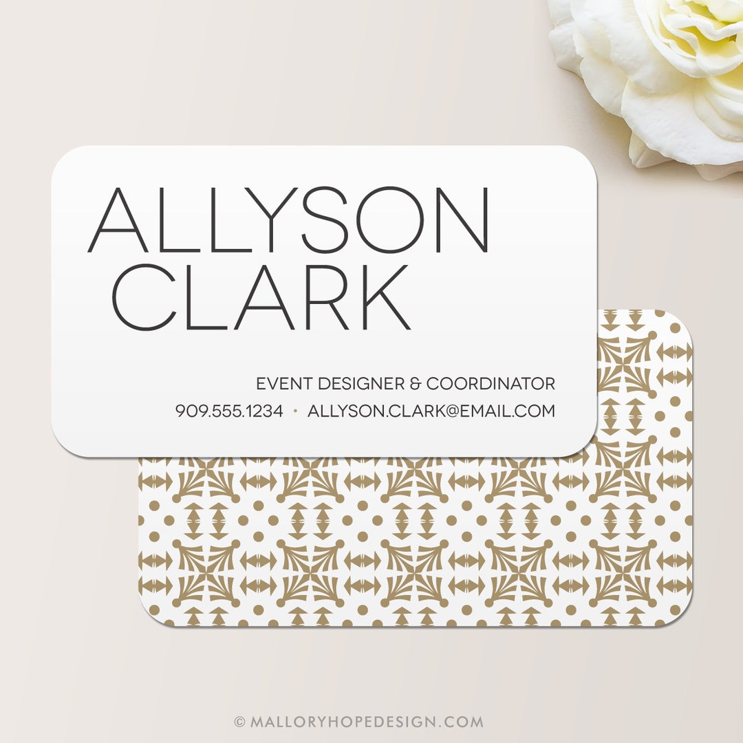 Bold Name Business Card, Calling Card, Mommy Card, Contact Card ...