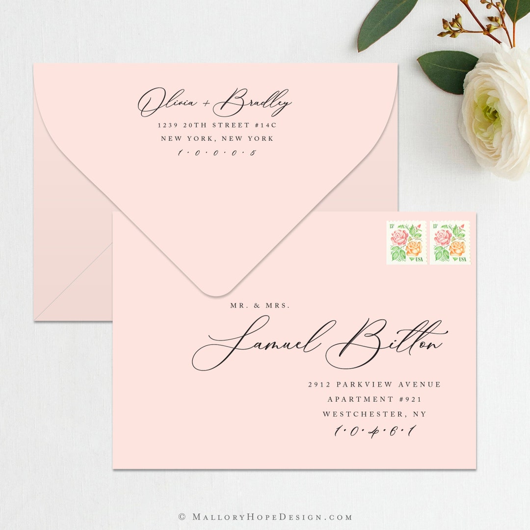Printable Envelope Template Editable Envelope DIY Envelope - Etsy