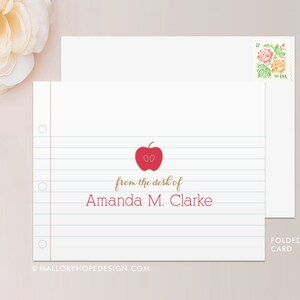 Printed Teacher Stationery Set Educator Stationery Teacher | Etsy