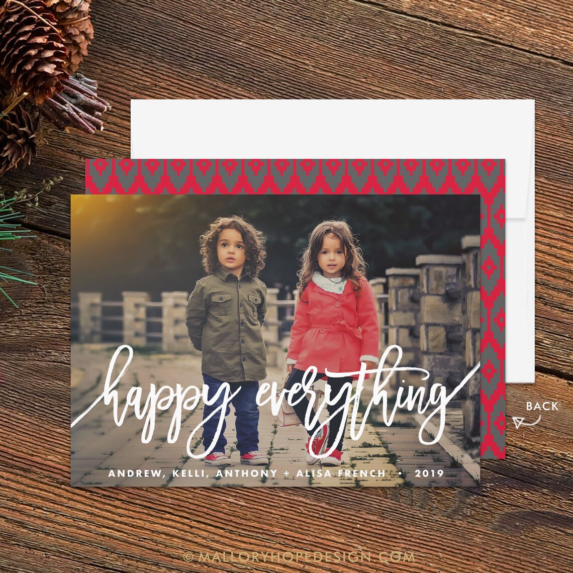 Handwritten Photo Holiday Card Photo Christmas Cards - Etsy
