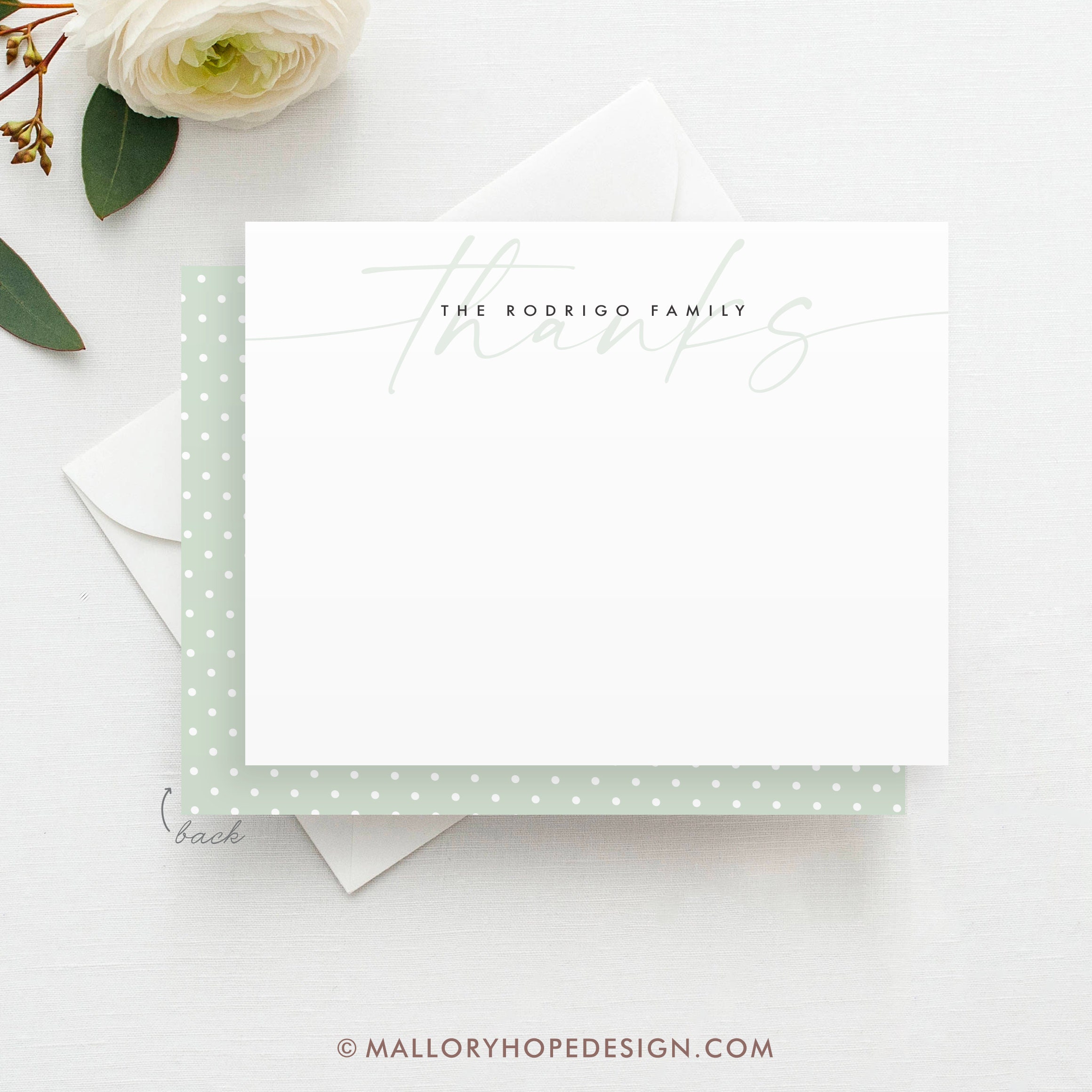 Personalized Note Cards Template Custom Stationery Family | Etsy