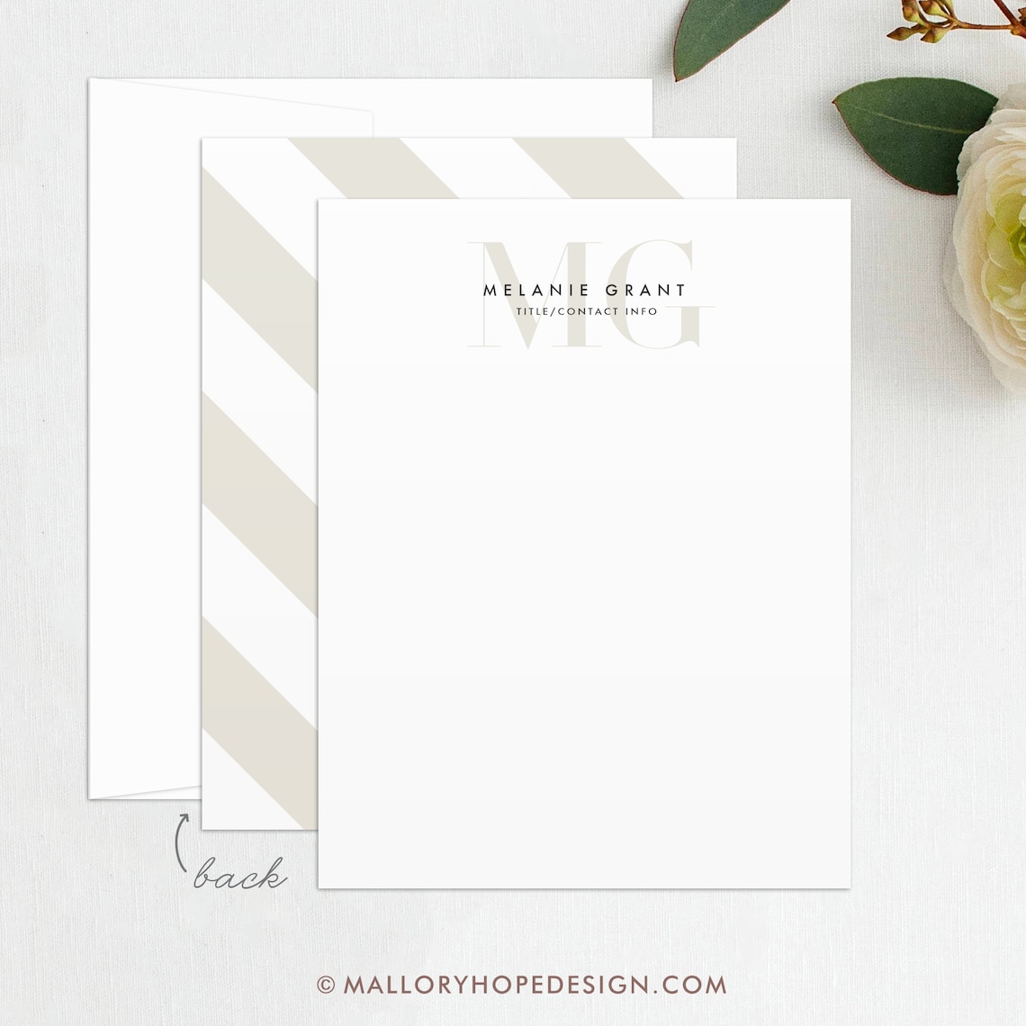 Initials Business Card Template Minimal Business Card Clean | Etsy