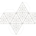 Octahedron 3D Papercraft Crystalized Template Pdf-platonic Solids-blank ...