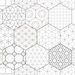 Hexagons Geometric Patterns-printable-patterned Hexagon Coloring Page ...