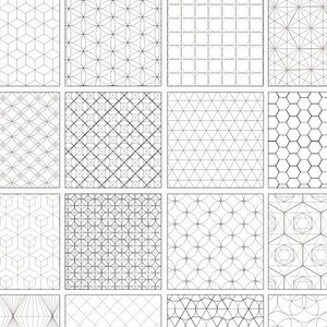 Small Squares Tiling Blank Grid Sheet Patterned-sketch Seamless ...