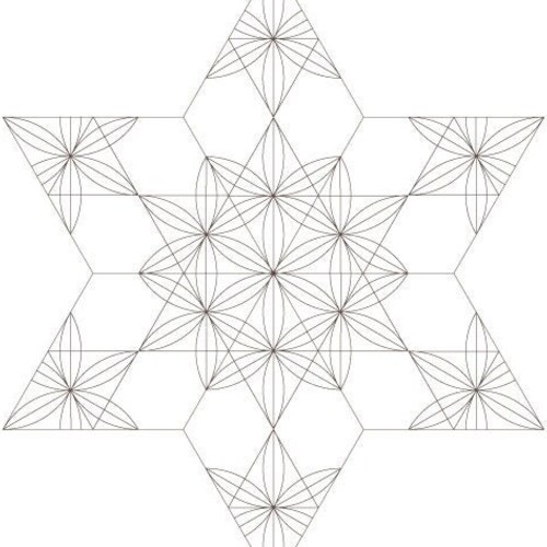 Star of David Flower of Life Pattern-sacred Geometry - Etsy Israel