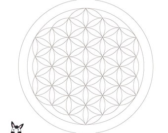Faith Art Print-the Flower of Life Sacred Geometry-spiritual | Etsy ...