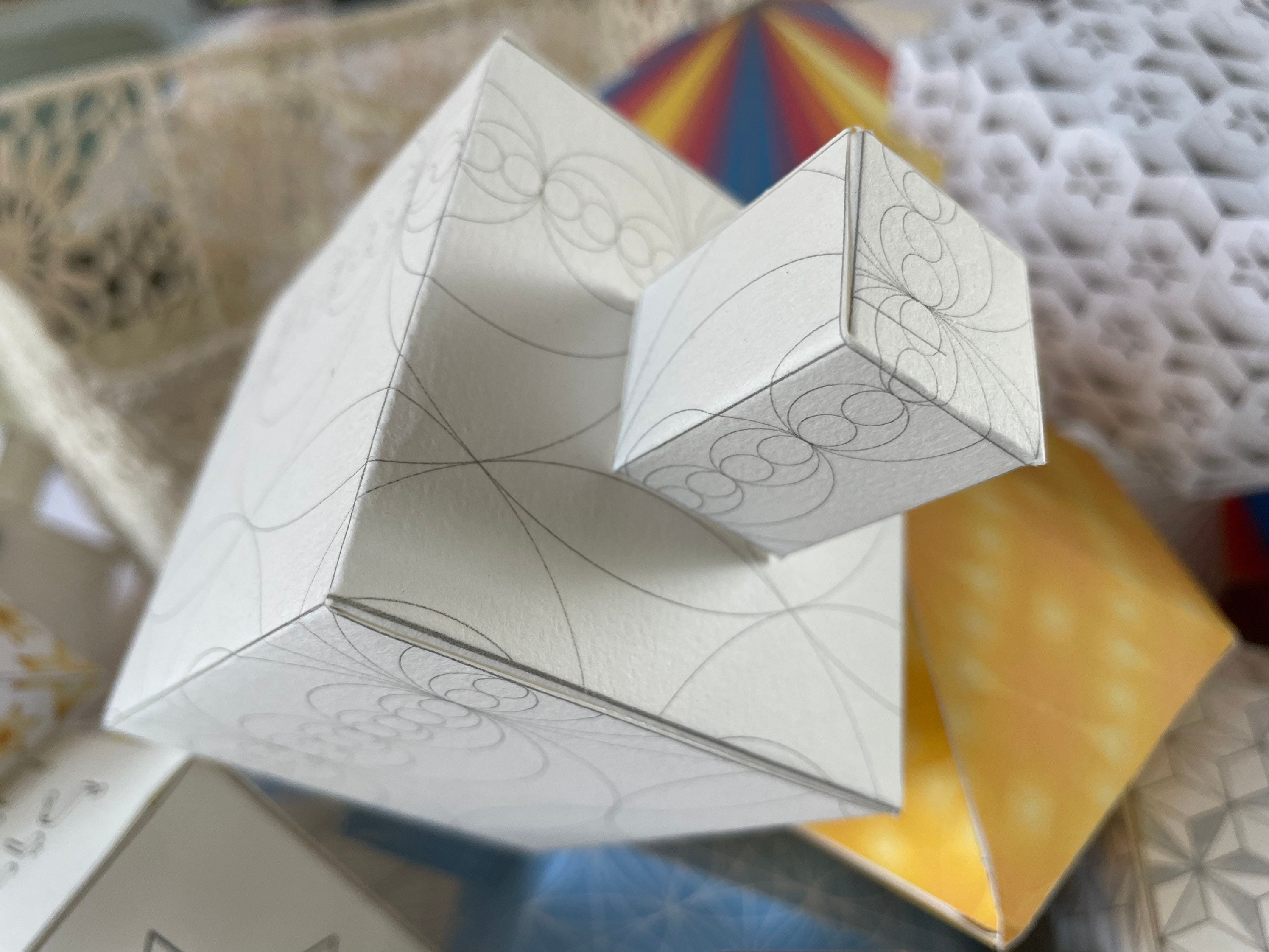 Dreidel Hanukkah-3d Paper Craft Template-geomety-model-holiday Party ...