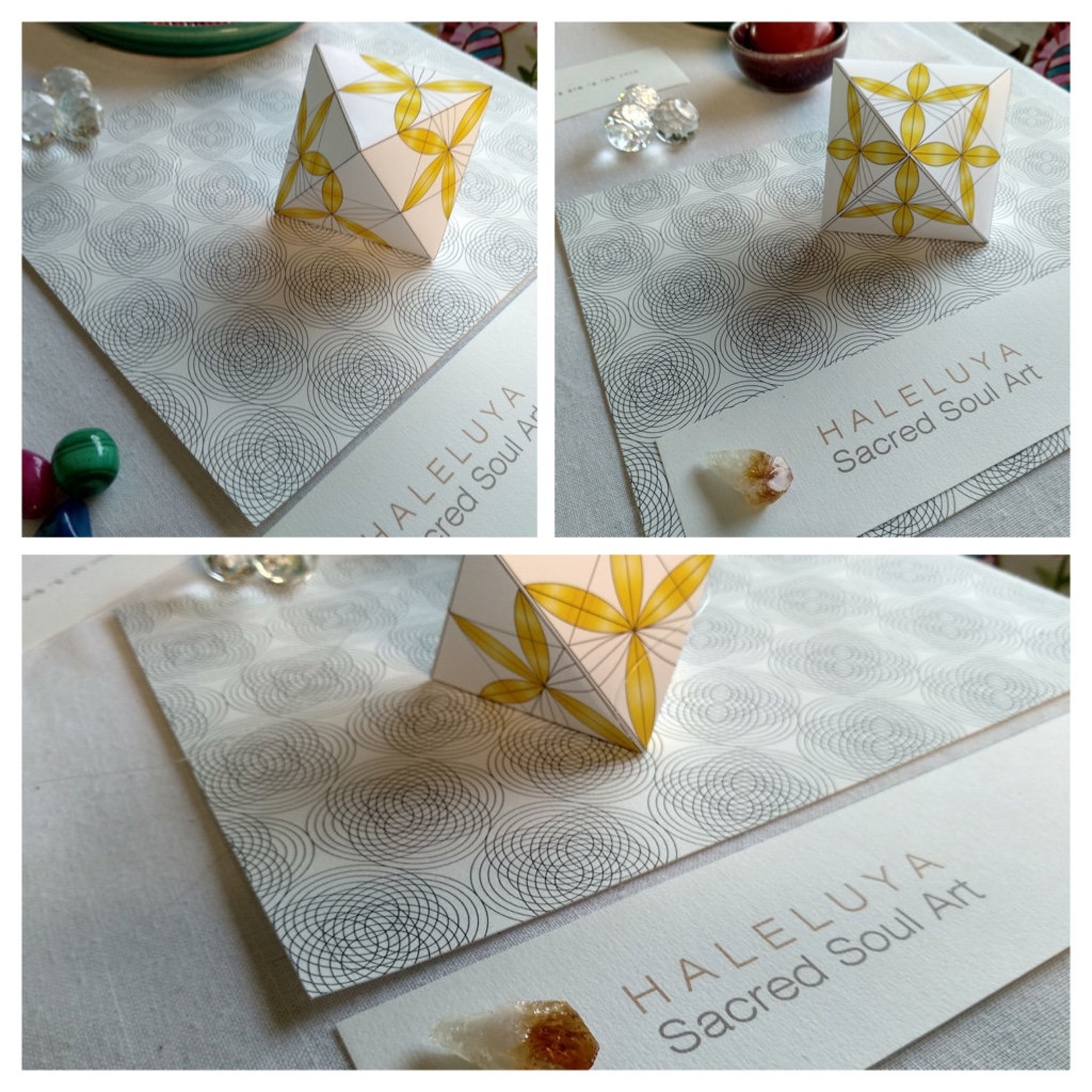 Octahedron 3D Papercraft Template Pdf-platonic Solids-blank Printable ...