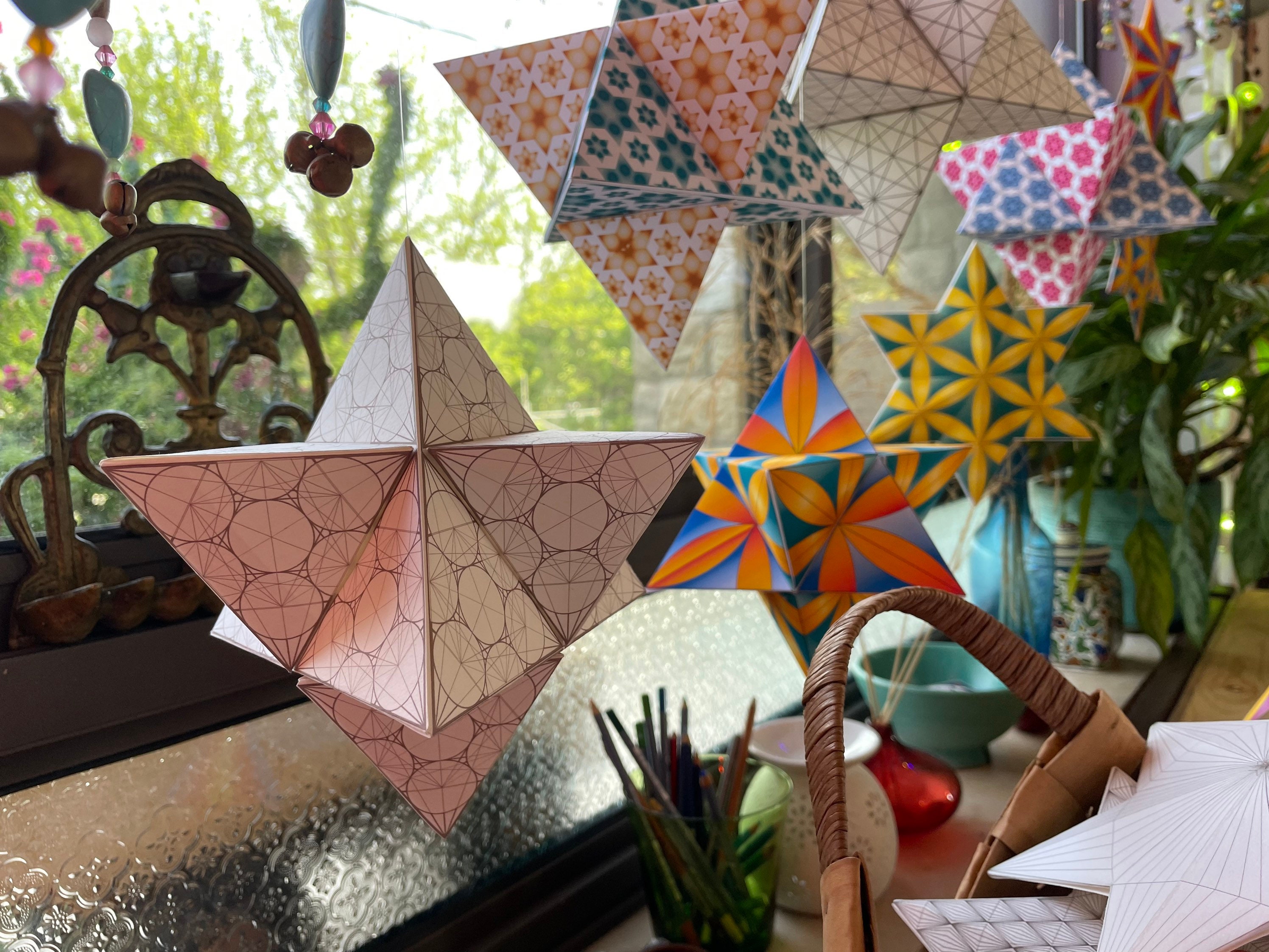 Merkaba 3D Papercraft Merkavah Template-pdf-printable DIY Model ...