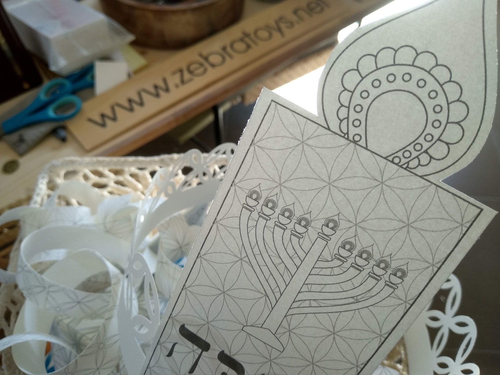 Candles for Paper Crowns-kids Hanukkah Party-printable Crafts-menorah ...