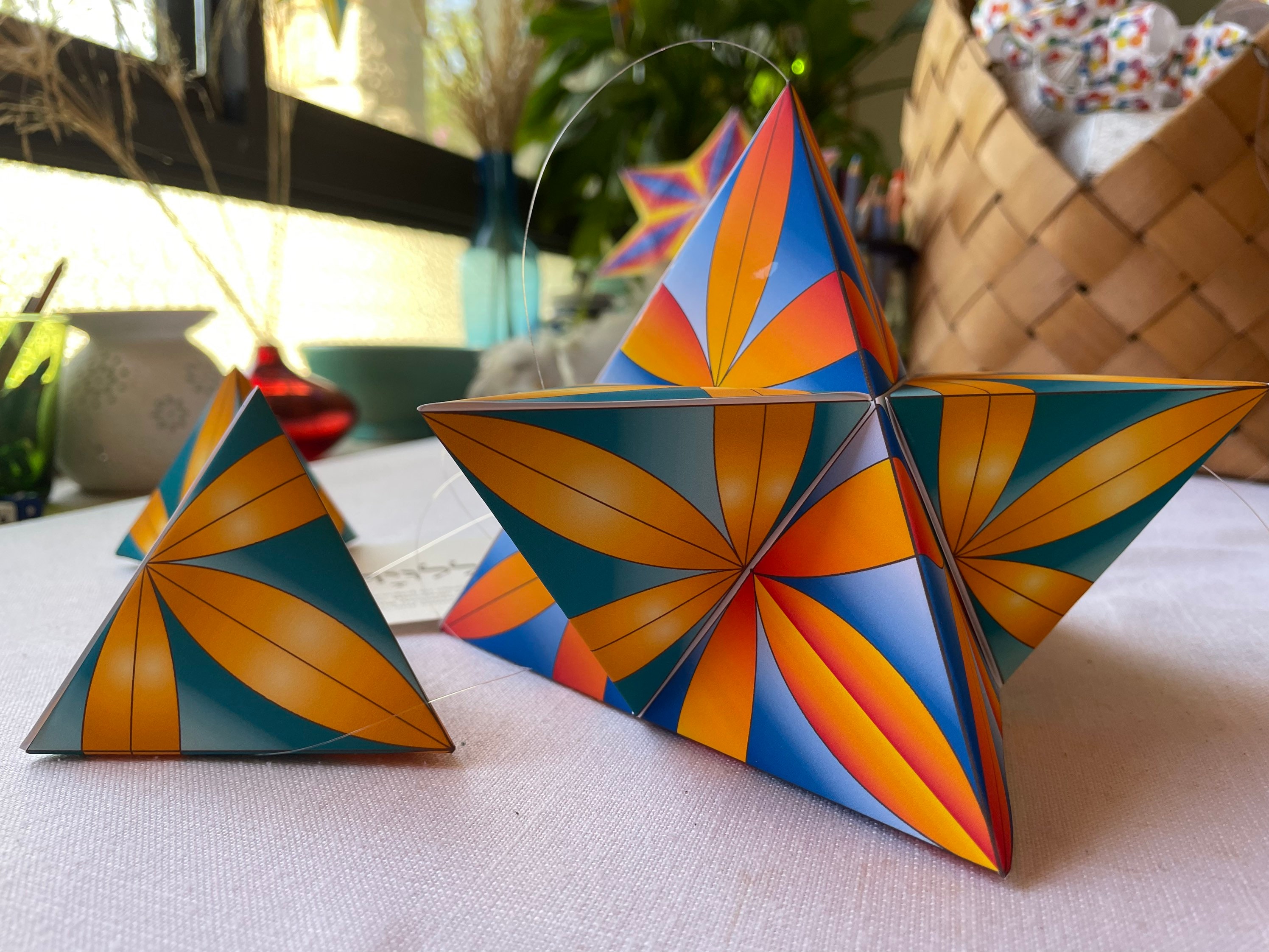 Merkaba 3D Papercraft Merkavah DIY Template-printable PDF Model Star of ...