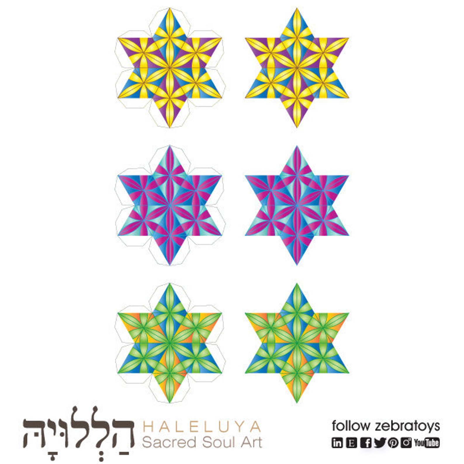 Make Sukkot Decorations-craft Mini 3D Paper Stars of David to - Etsy Israel