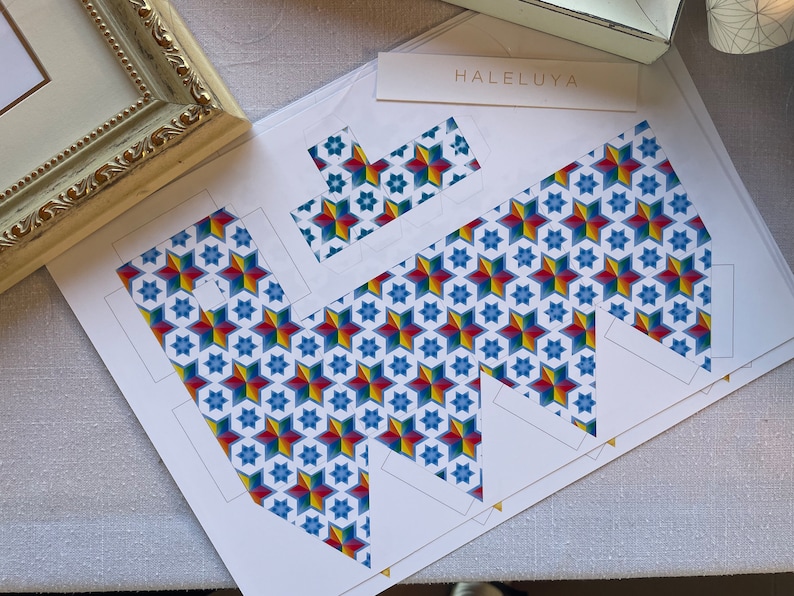 Dreidel Paper Craft Gift Box Hanukkah Template-3d - Etsy