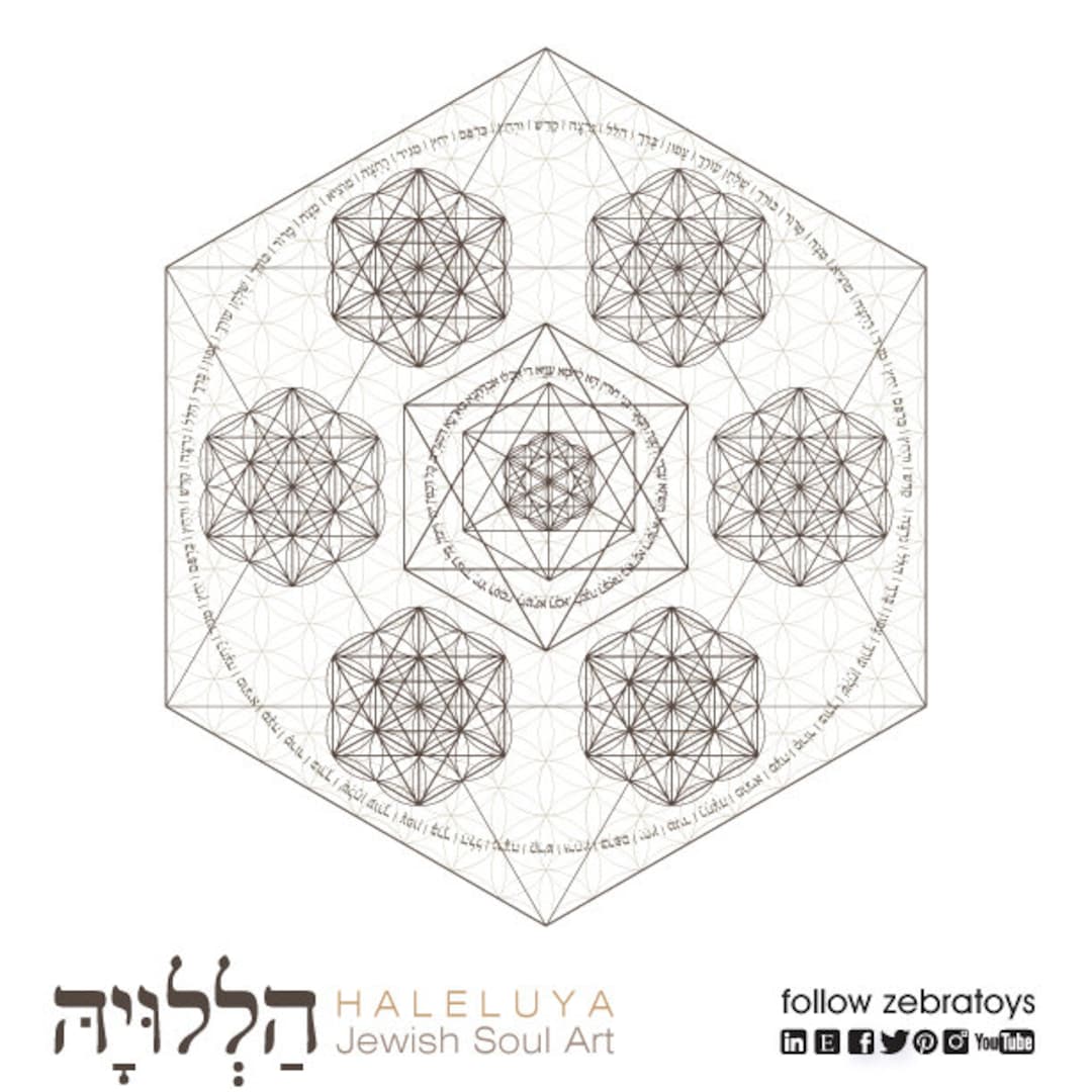 Passover Seder Plate Coloring Page the Seed of Life-pesach Plates ...