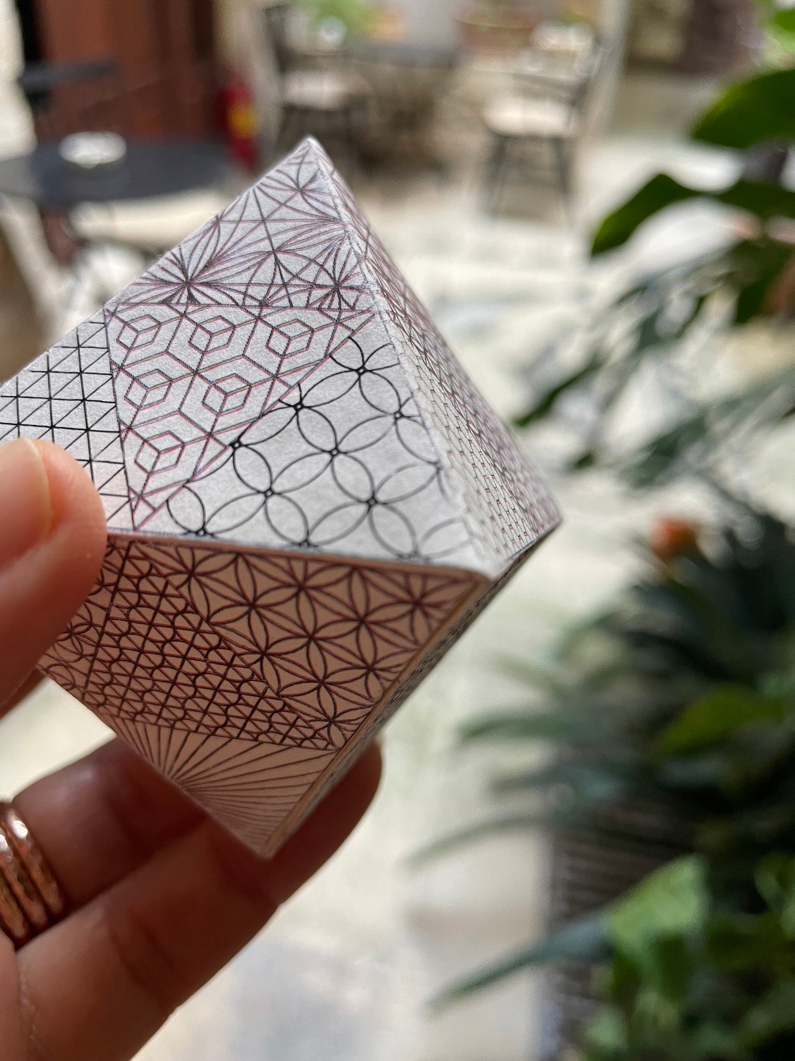 Octahedron 3D Papercraft Template-home Décor Ideas-platonic Solid ...