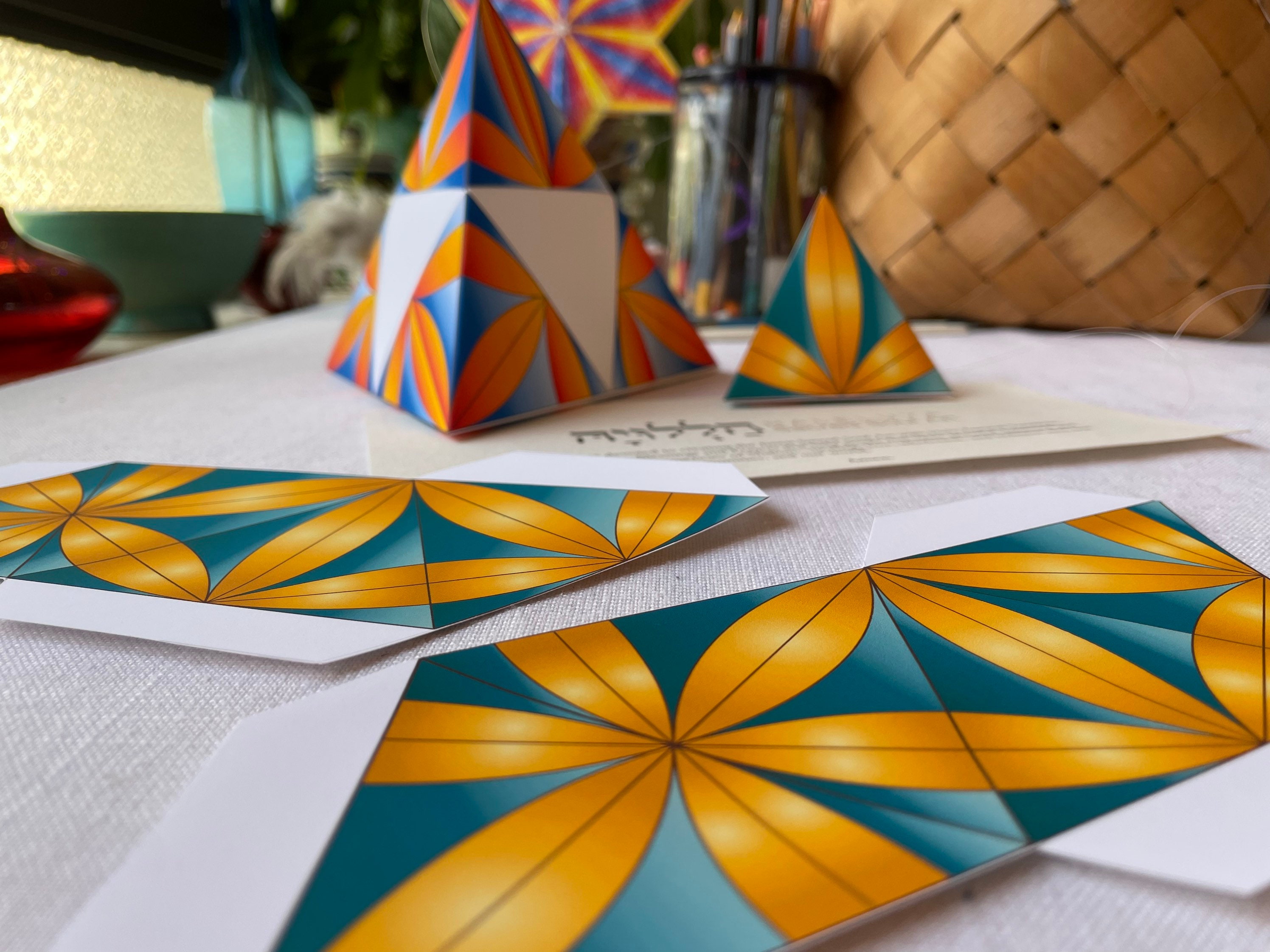 Merkaba 3D Papercraft Merkavah DIY Template-printable PDF Model Star of ...