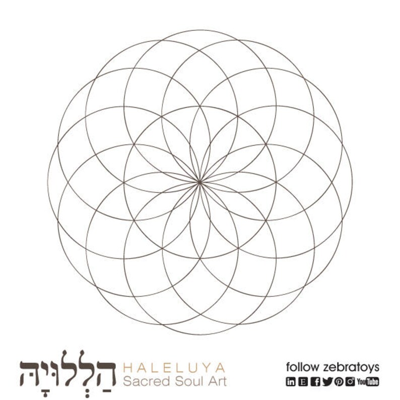 Seed of Life Art-sacred Geometry Symbols-spiritual Secret - Etsy Israel