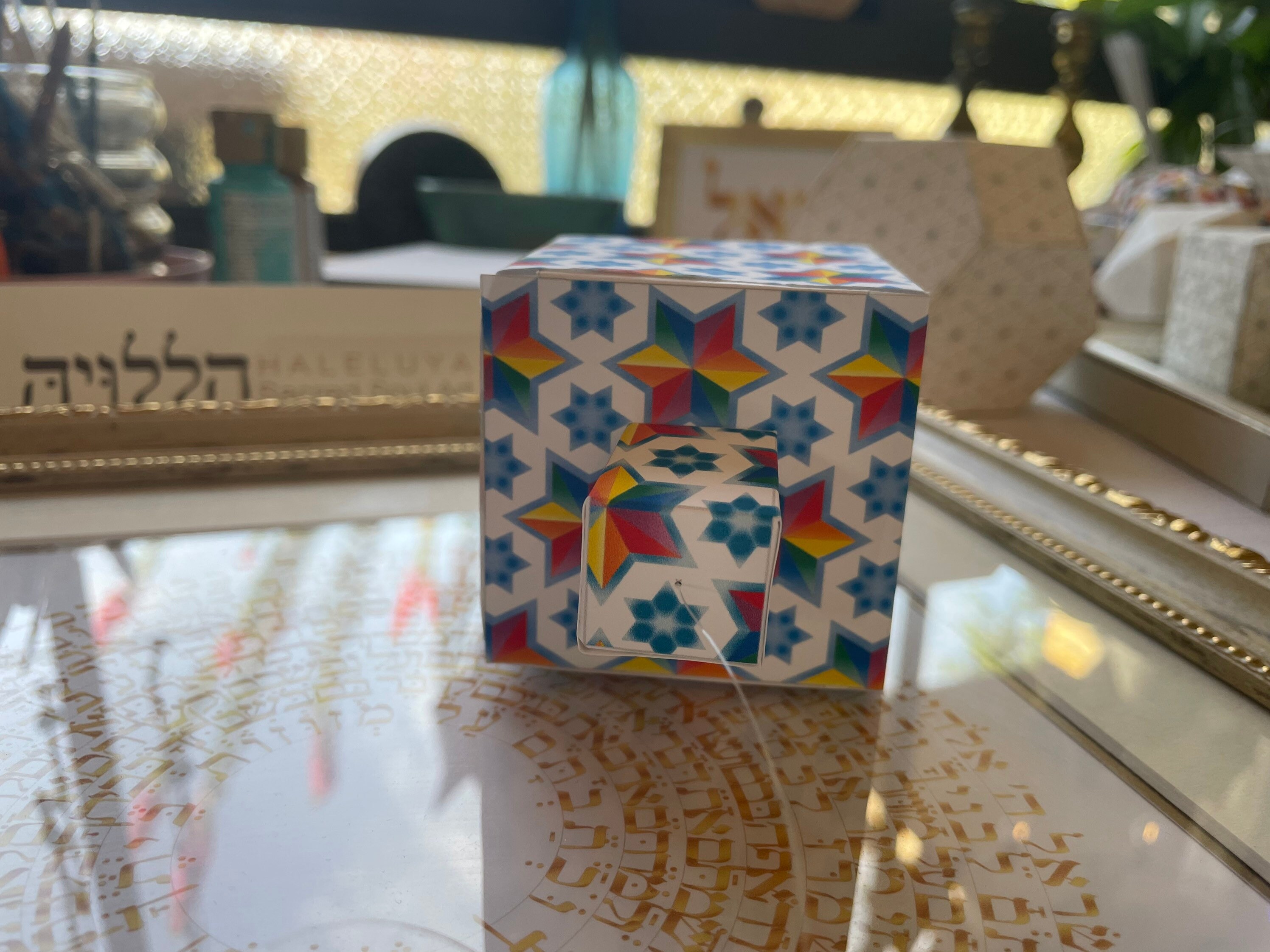 Dreidel Paper Craft Gift Box Hanukkah Template-3d Model-holiday Table ...