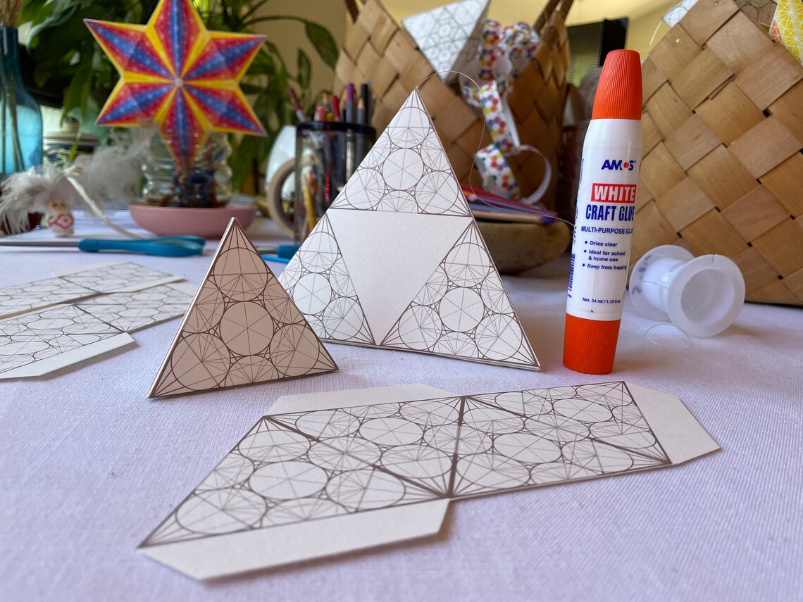 Merkaba 3D Papercraft Merkavah Template-pdf-printable DIY - Etsy