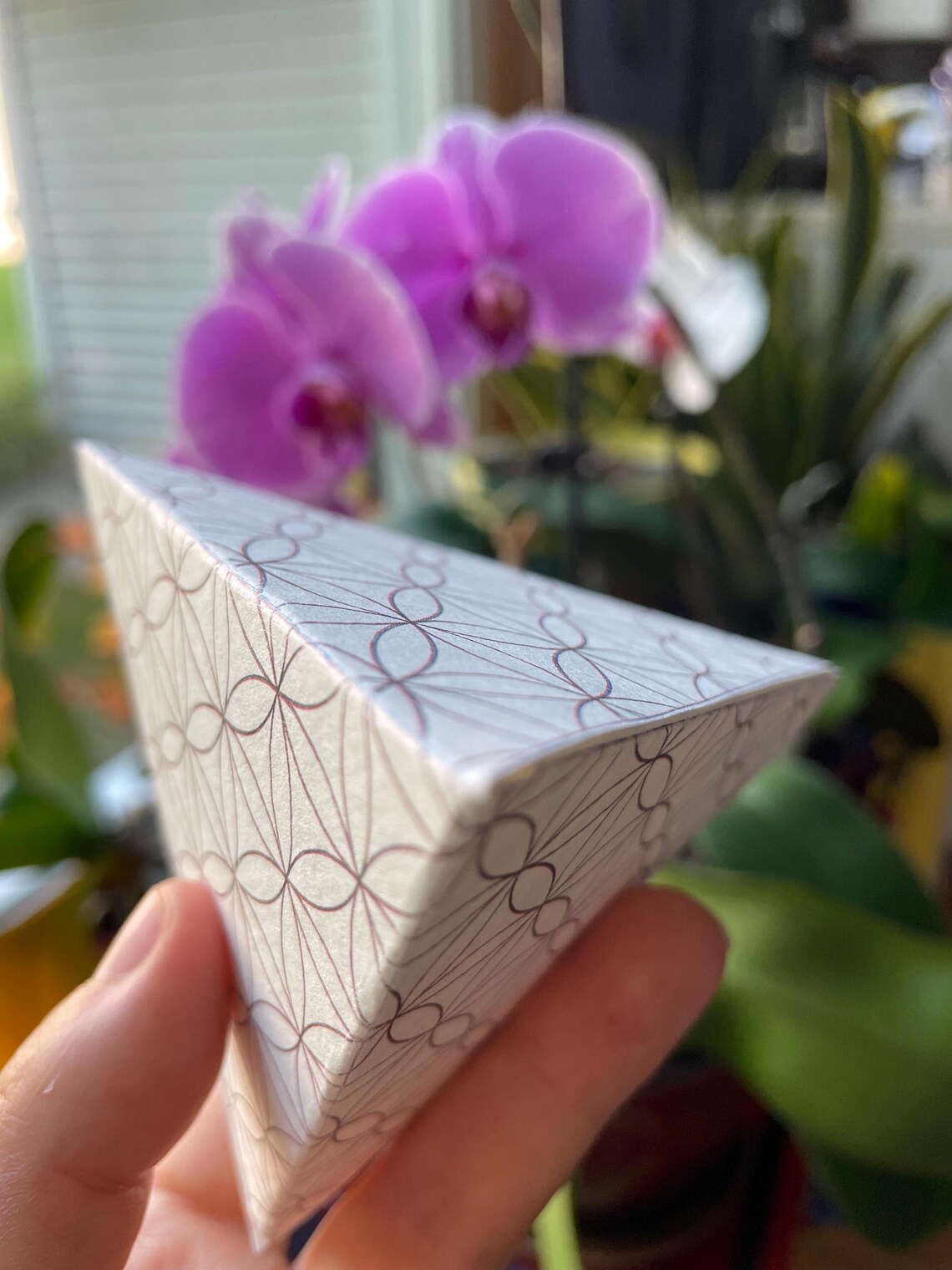 Tetrahedron Paper Craft 3D Template-home Décor Ideas-platonic Solids ...