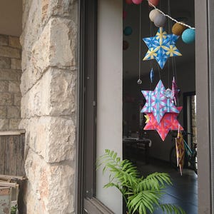 3D Papercraft Stars of David Hanukkah Decorations-printable Templates ...