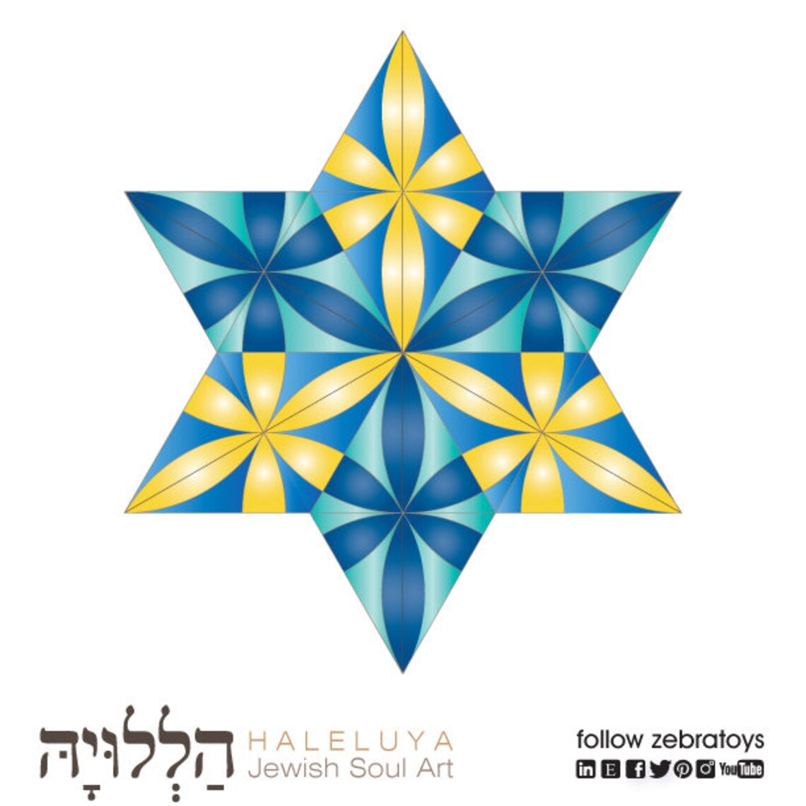 Make Large 3D Paper Star of David- Craft Sukkot Paper Decorations ...