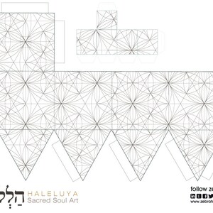 Dreidel Template-hanukkah-3d Paper Craft-printable-holiday Party ...