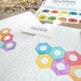 Large Hexagon Pattern Coloring Page Sheet-color Geometric Shapes ...