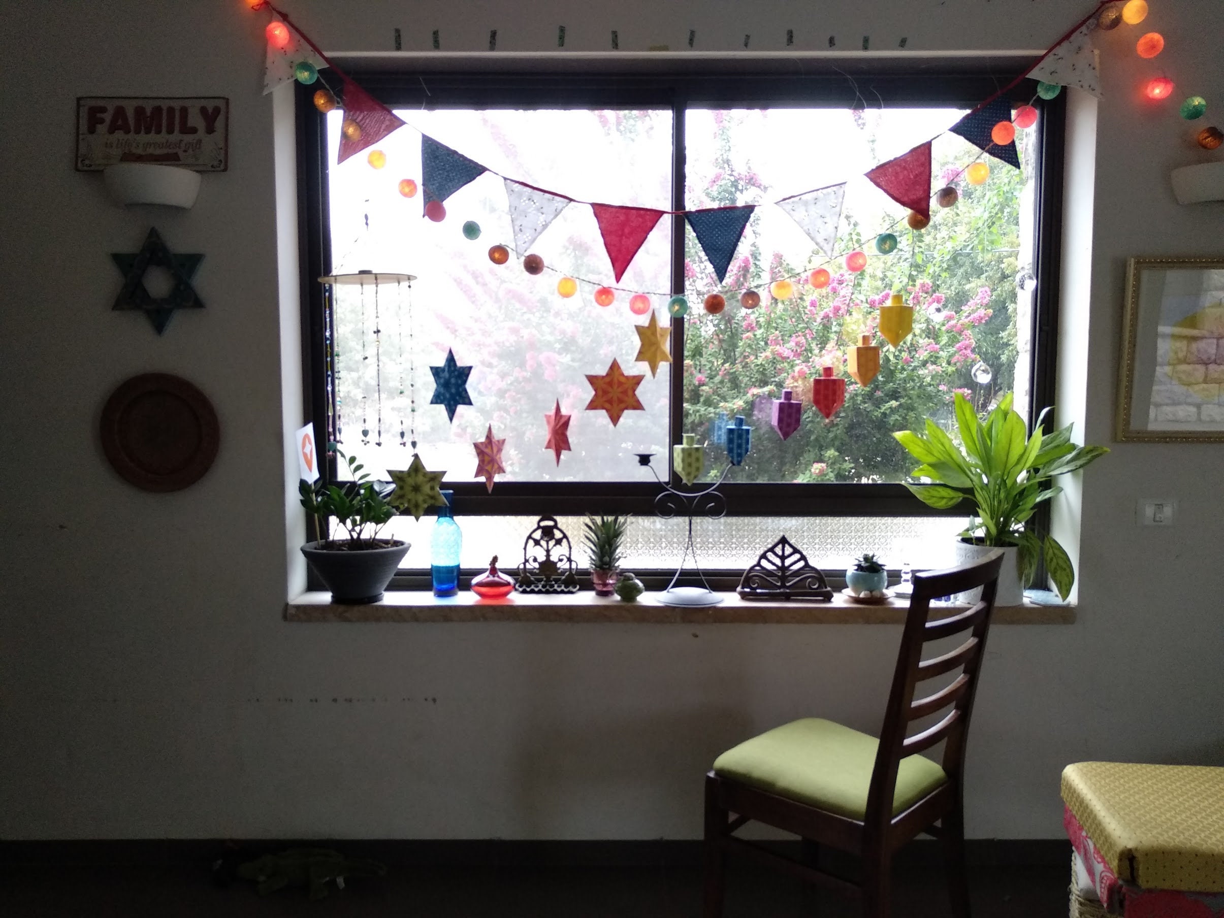 3D Paper Craft Yellow Star of David-hanukkah Decorations-rainbow ...