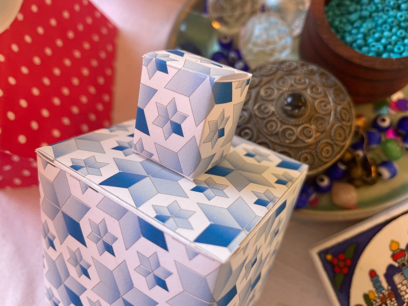 Hanukkah Dreidel Paper Craft Template-3d-geometric Printable-holiday ...