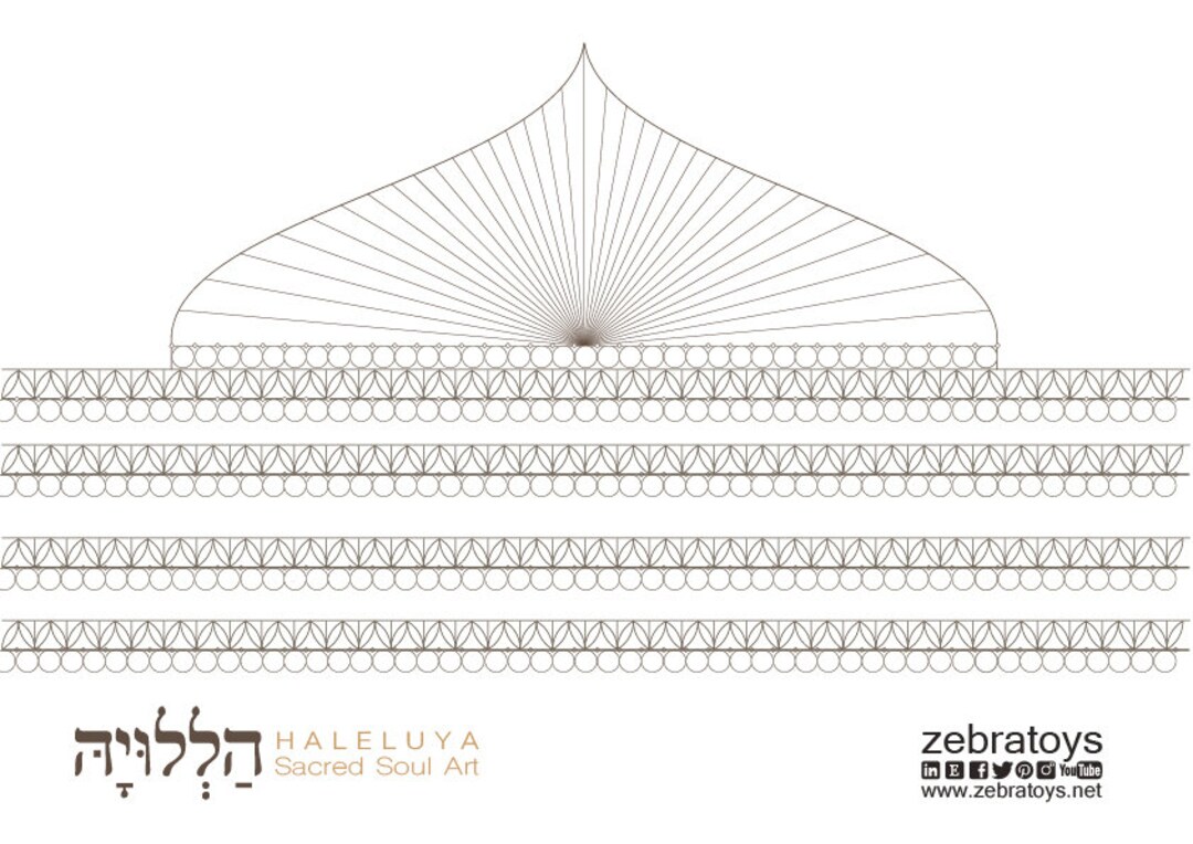 Queen Esther Royal Crown-sacred Geometry Glow-majestic Paper Coloring ...
