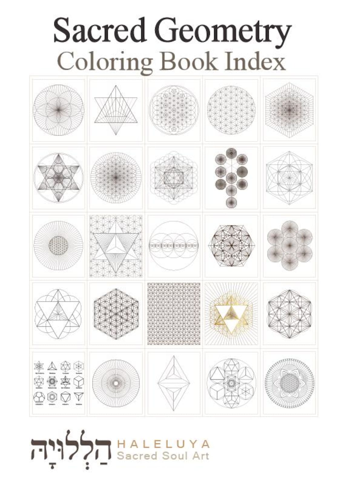 Sacred Geometry Coloring Book-the Sacred Soul Art Series-amazon ...