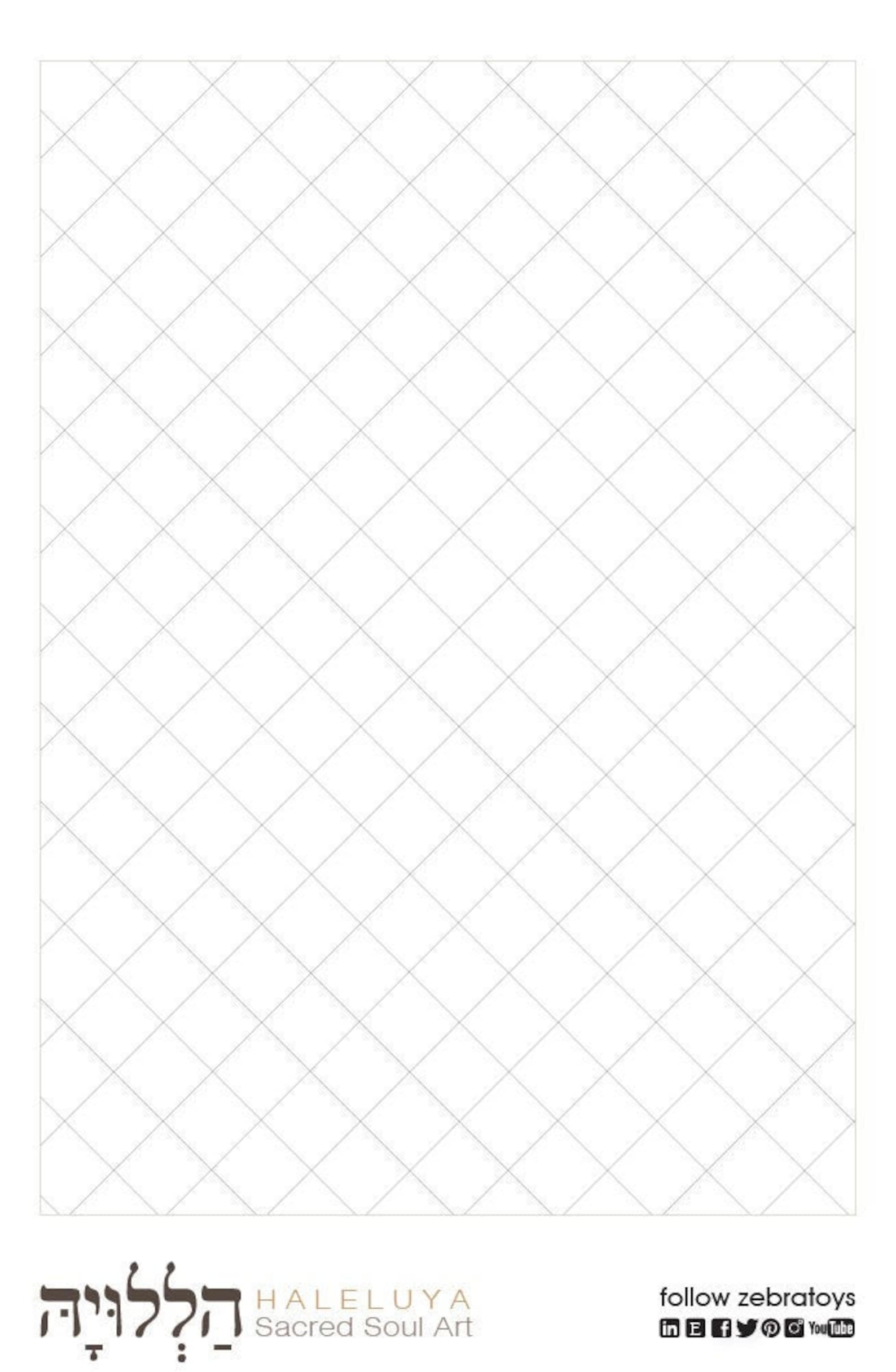 Diagonal Squares Blank Grid Sheet Seamless Patterns-color Geometric ...
