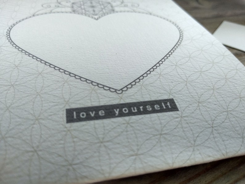 Self Love Coloring Page-love Yourself to Color-flower of Life Geometric ...