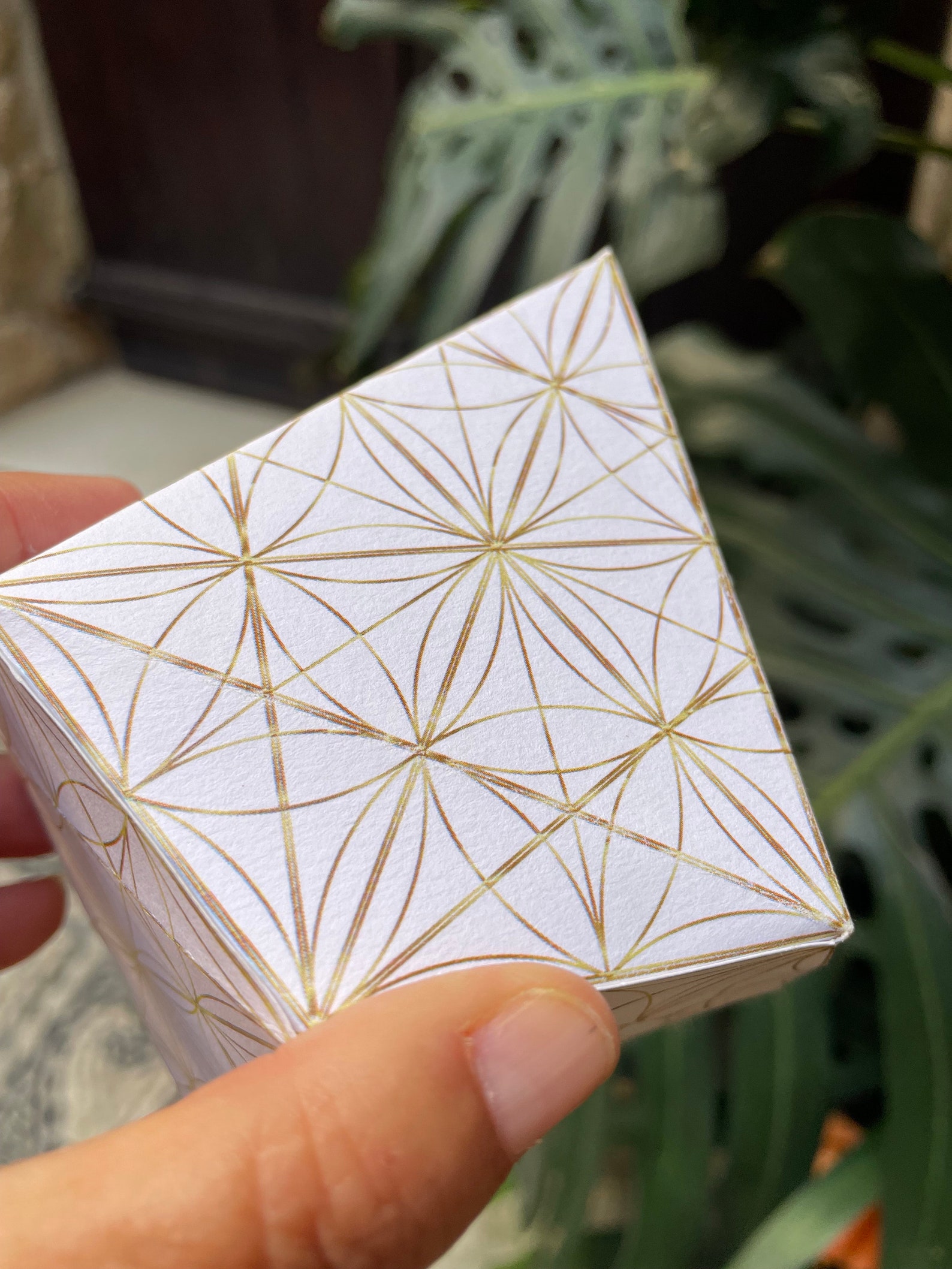 Deltoid Paper Model-3d Papercraft DIY Template-printable Gold Décor ...