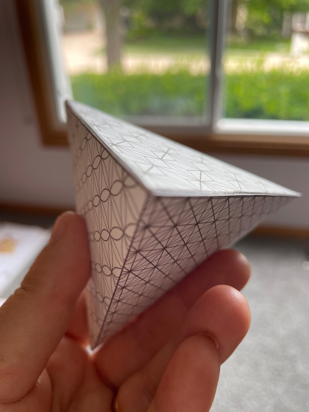 Tetrahedron 3D Model-papercraft Template-home Décor Ideas-platonic ...