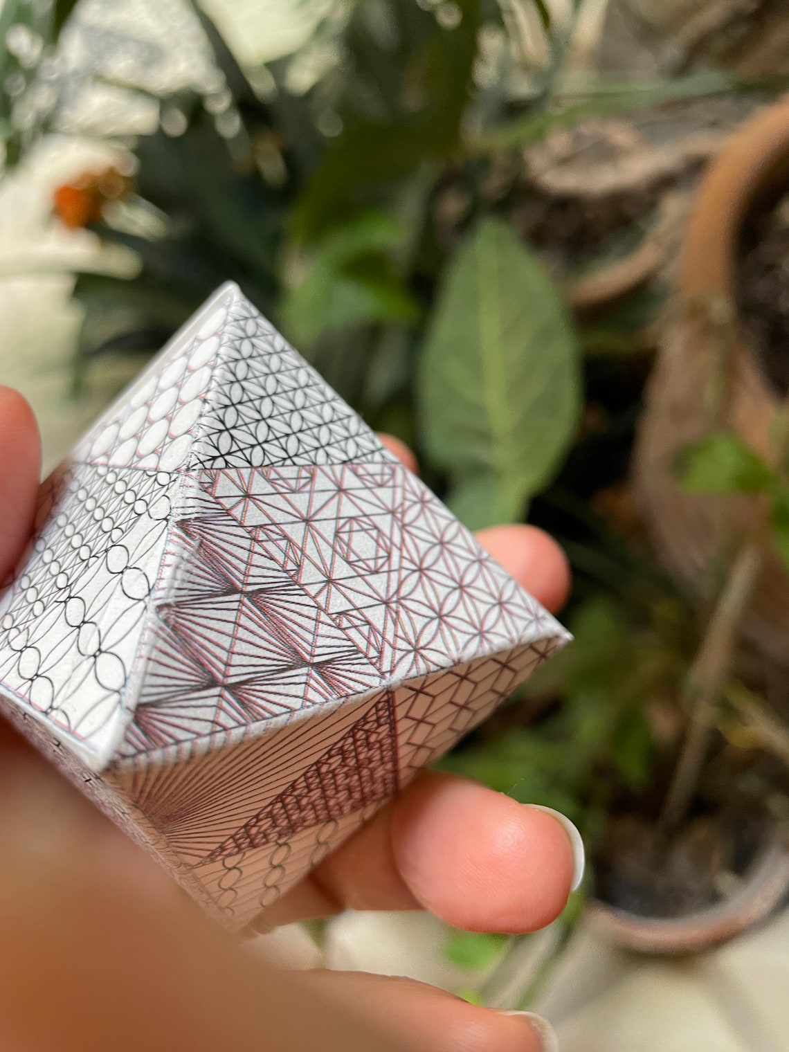 Octahedron 3D Papercraft Template-home Décor Ideas-platonic Solid ...