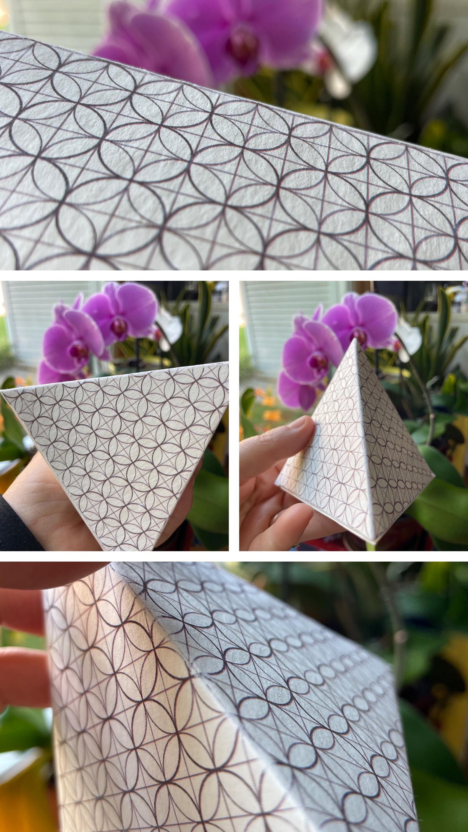 Platonic Solids Tetrahedron Paper Craft 3D Model-diy Template-geometric ...