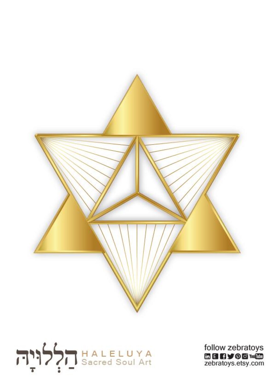 Merkaba Sacred Geometry-merkabah-merkavah-kabbalah Wall Décor-higher ...